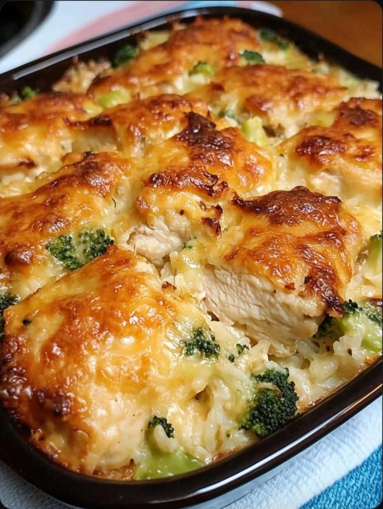 Broccoli Rice Chicken and Cheese Casserole – Yum REcipes