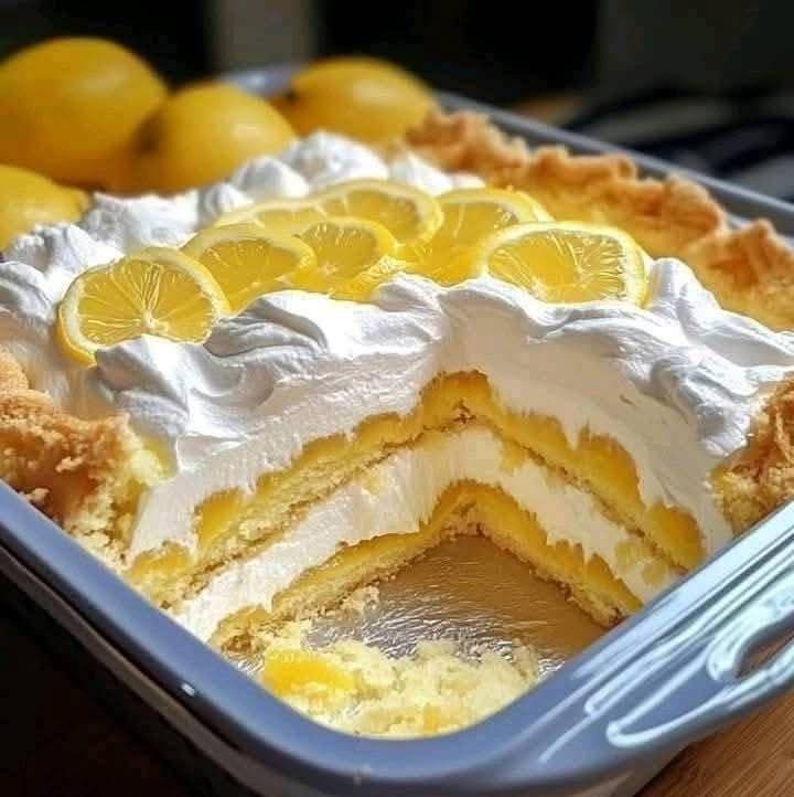 Lemon Cream Cheese Dump Cake – Yum REcipes